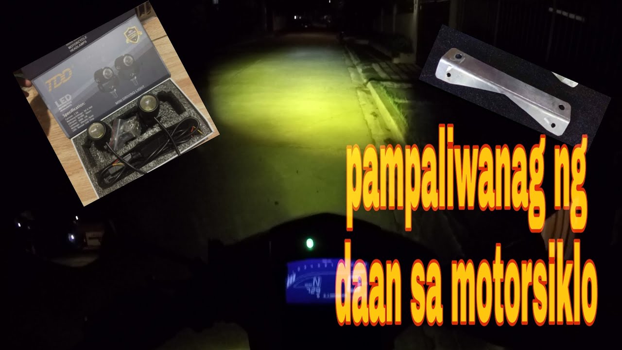 TDD mini driving light testing,/ sobrang liwanag/ baby isnay/sniper150 ...