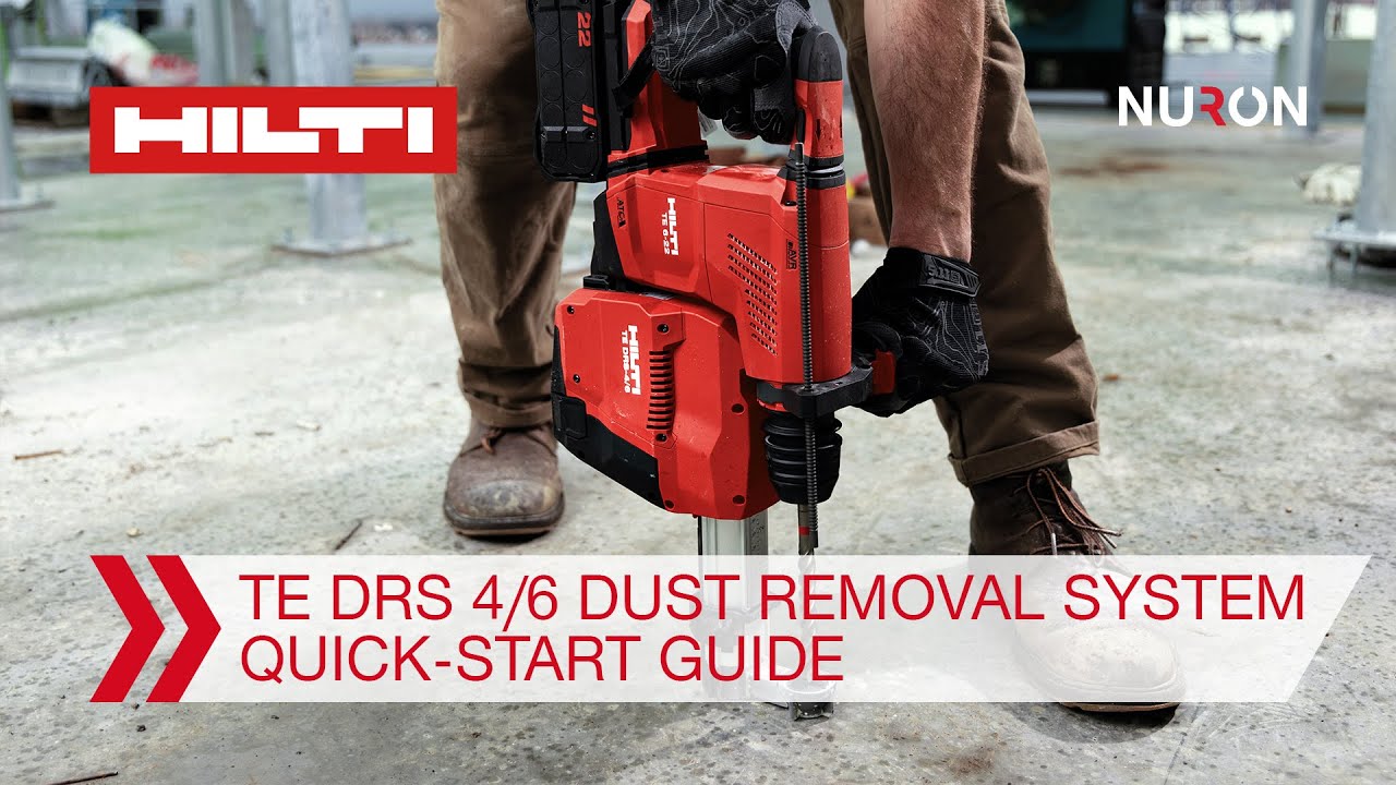 Hilti TE DRS - 4/6 - How to set up dust removal system - YouTube