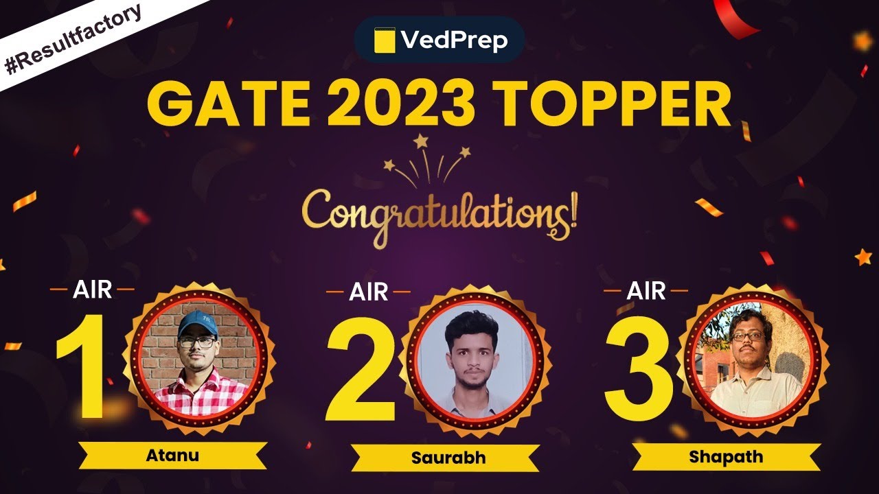 🔥 GATE 2023 Toppers | AIR 1 | AIR 2 | AIR 3 | History Created Once ...