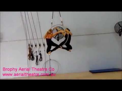 Duo Aerial Lyra in Training - Brophy Aerial Theatre Company - YouTube