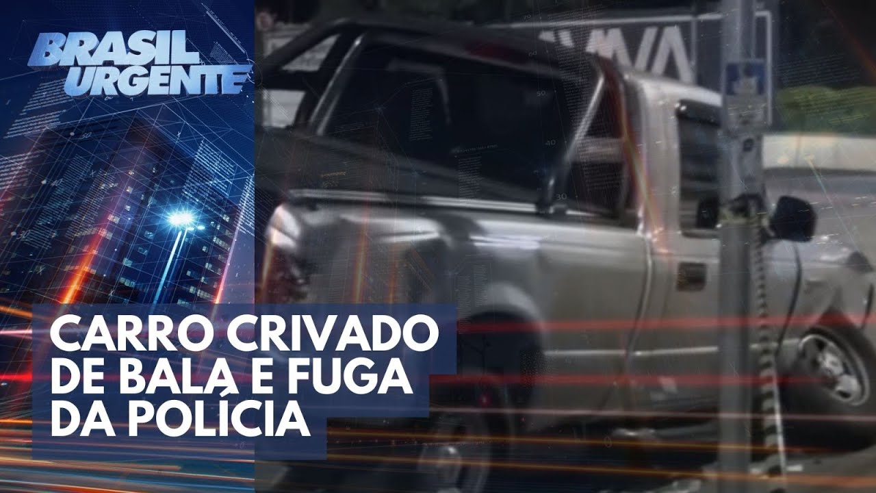 Carro crivado de bala e fuga da polícia - YouTube