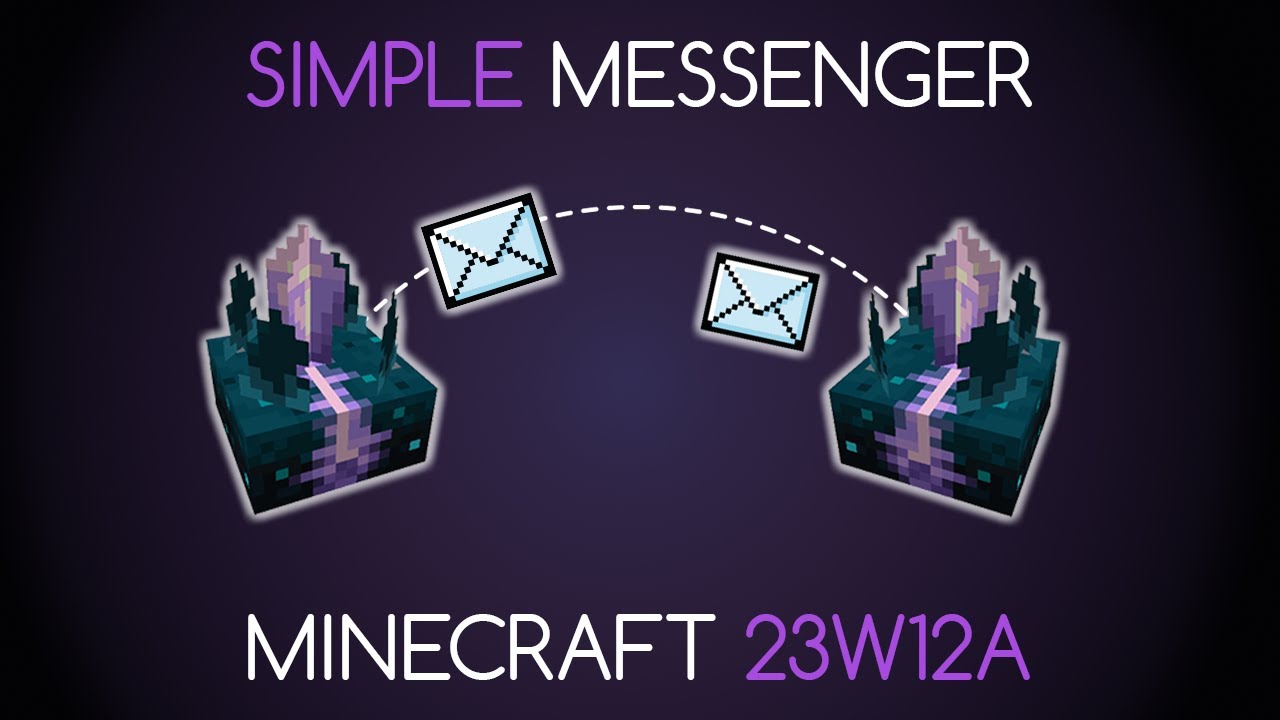 New Sculk Sensor Messenger | Minecraft 1.20 - YouTube