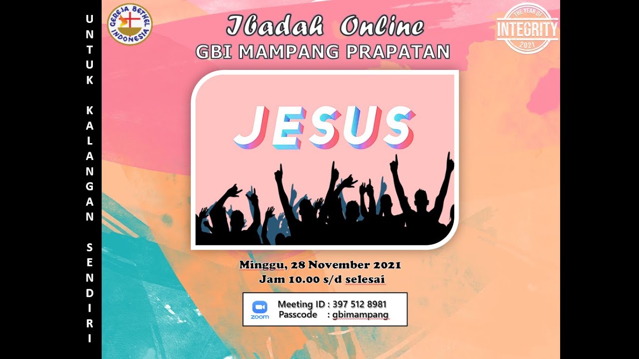 Ibadah Online - Minggu, 28 November 2021 | Pdp. Dian Eka Permadi - YouTube