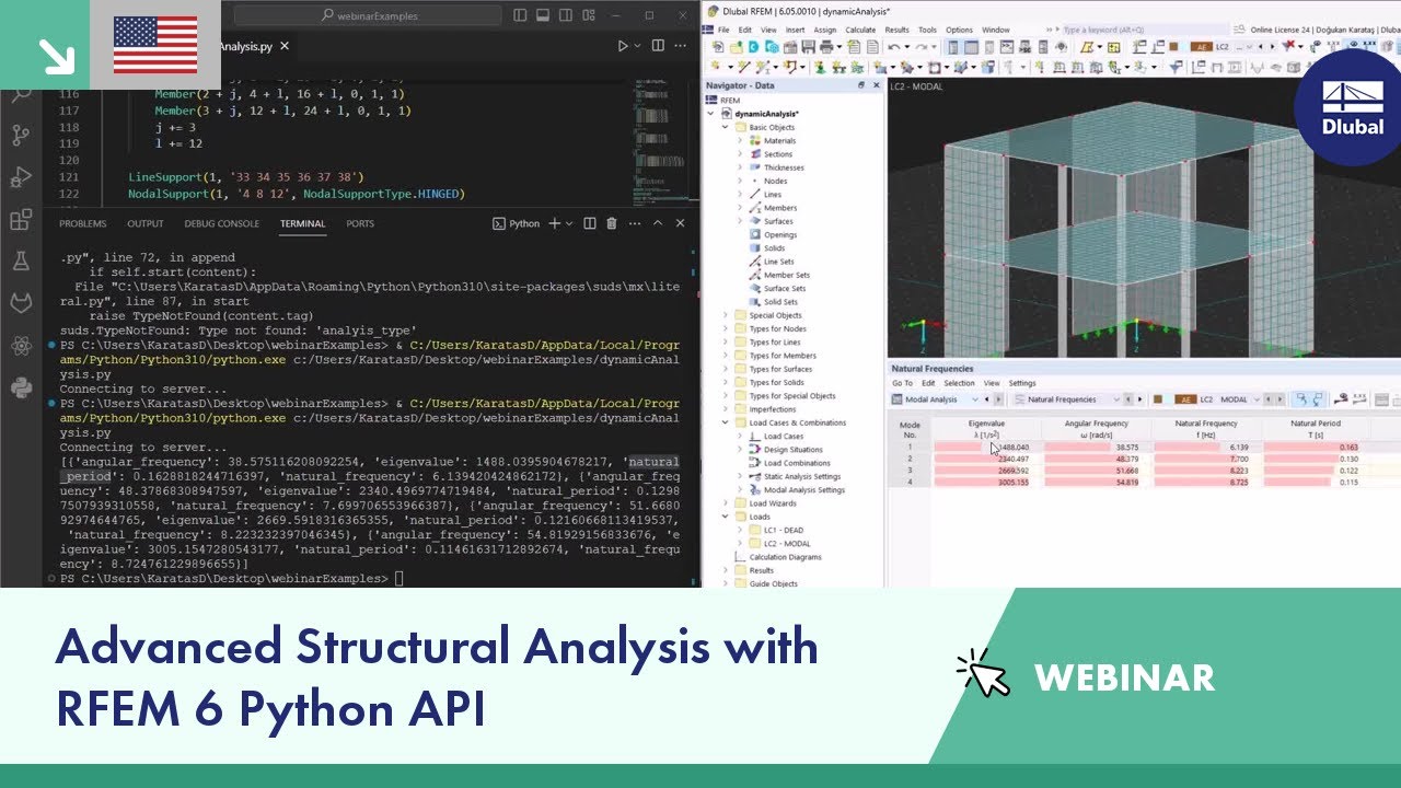 Webinar | Advanced Structural Analysis with RFEM 6 Python API - YouTube