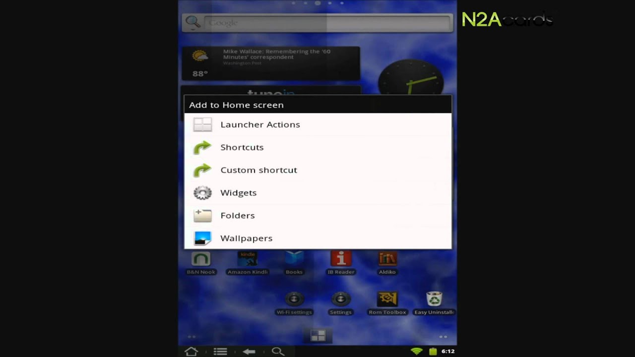 Adding Widgets to Home Screens - YouTube