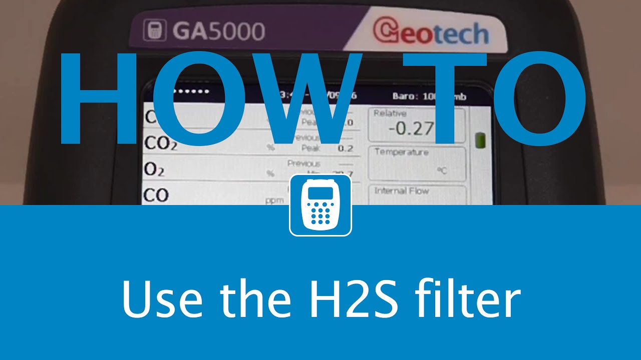 How to use a H2S filter with a GA5000 - YouTube