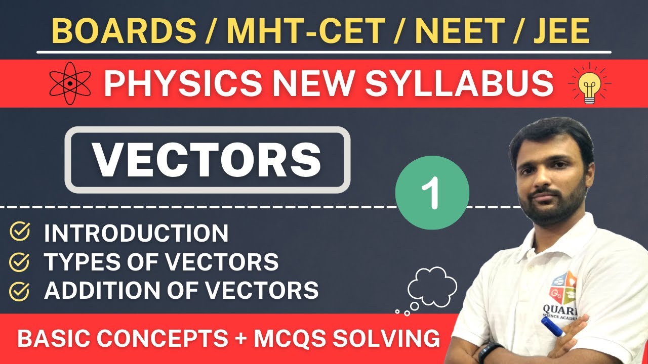 Vectors (Lect 1) Class 11 Physics | Basic Concepts + MCQs Solving | JEE ...