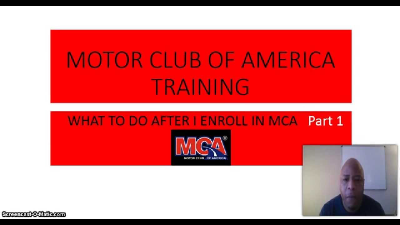 MotorClubofAmerica - MCA Training Part 1 - YouTube