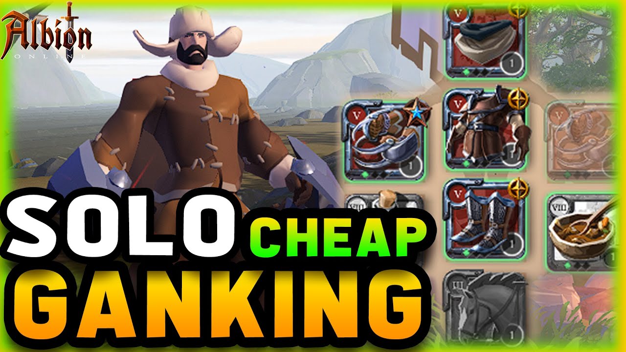 SOLO GANKING CHEAP BUILD CLAW 5.1 Open world - ALBION ONLINE - YouTube