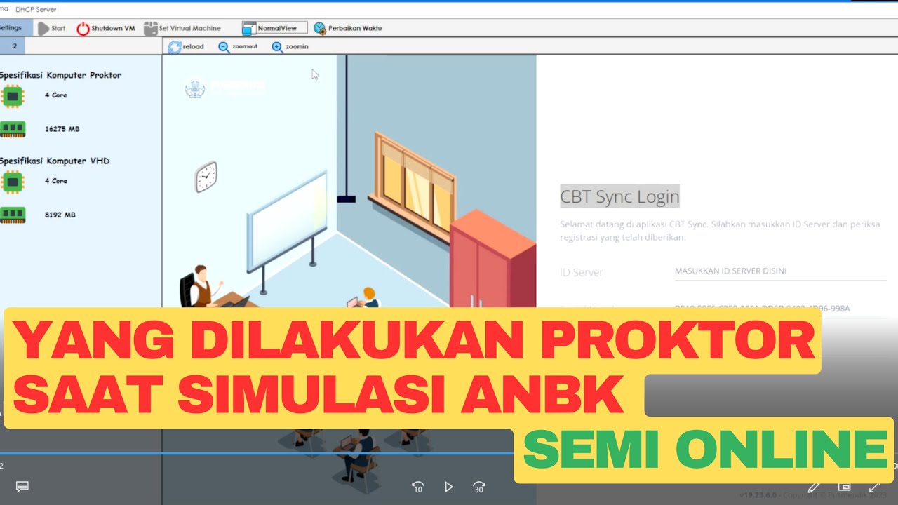 YANG DILAKUKAN PROKTOR ANBK SEMI ONLINE SAAT SIMULASI - YouTube
