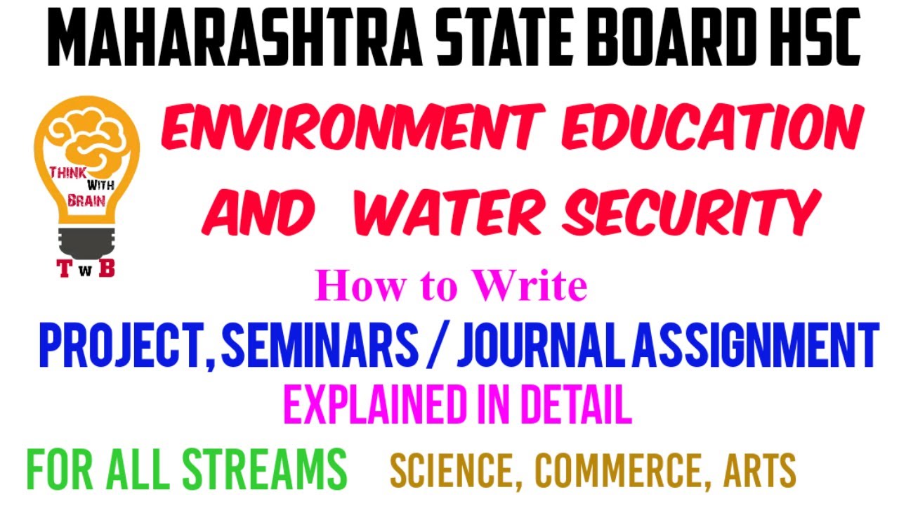 How to Write EVS Project/Journal for HSC Students | Maharashtra State ...