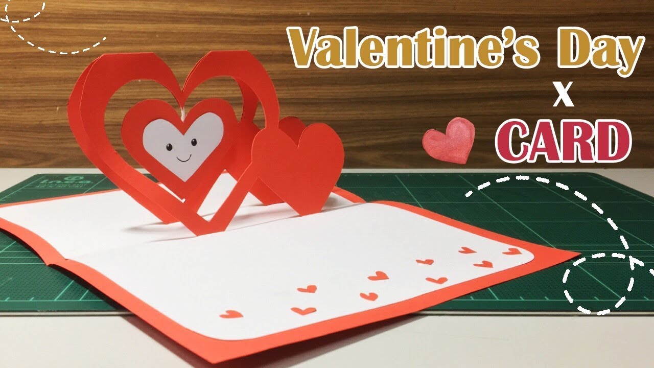 Valentine's Day - Heart Card - Pop-Up Card Tutorial - YouTube