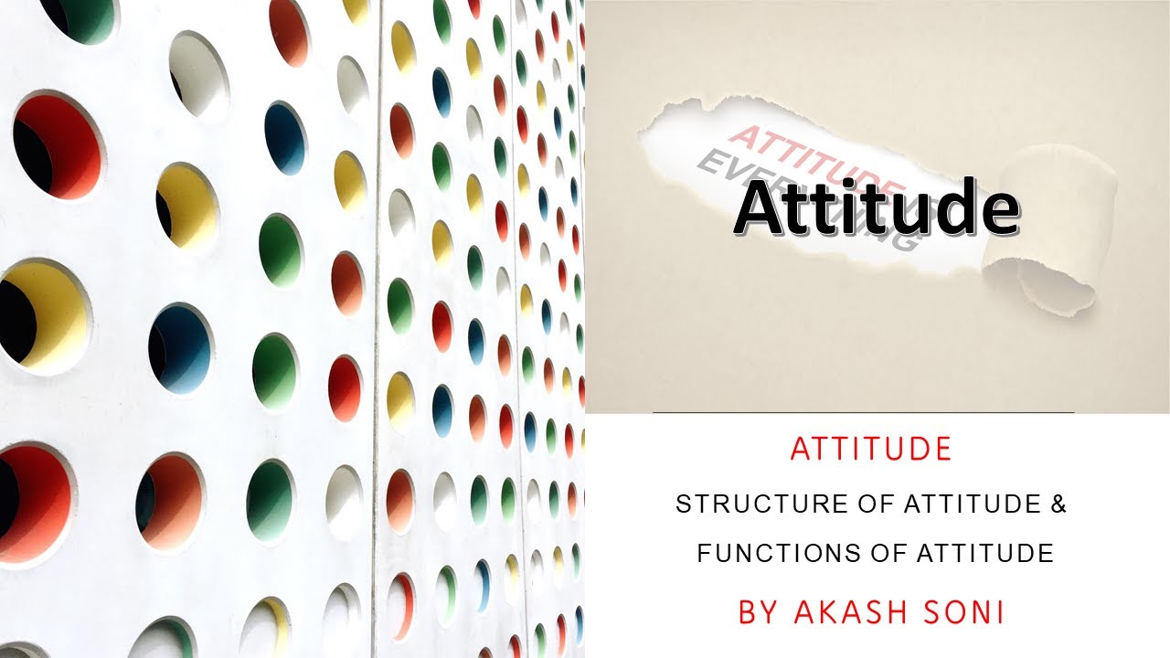 GS4- Ethics - Attitude - Structure of Attitude, Functions of Attitude ...