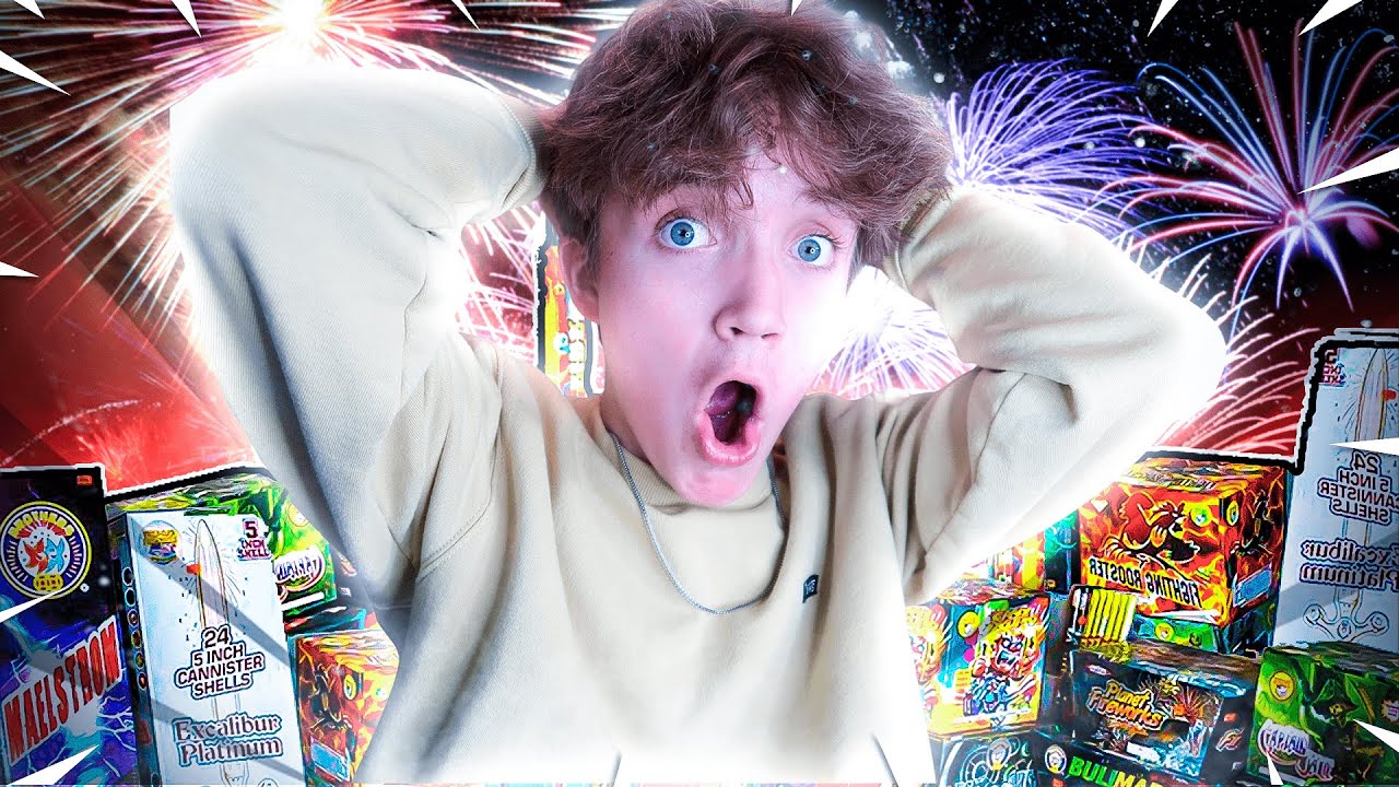 I BOUGHT $5,000 Worth Of FIREWORKS And Lit Them Off AT ONCE ...