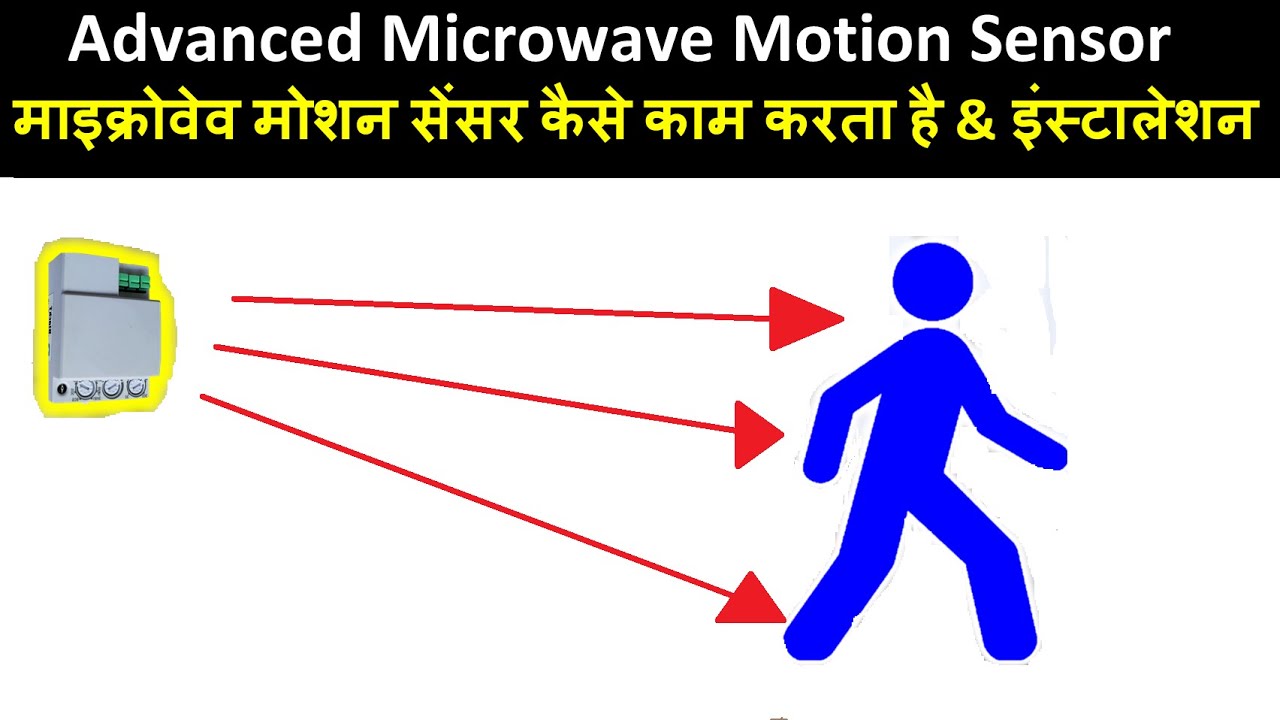 Microwave Motion Senor Working & Installation | Motion Sensor BT31M1 ...