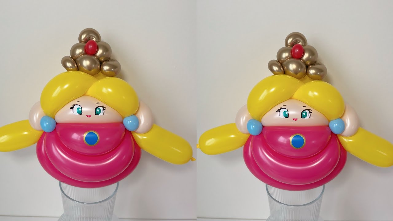 Super Mario, Peach Princess"balloon Peach Princess"超级玛丽 桃子公主教程 - YouTube