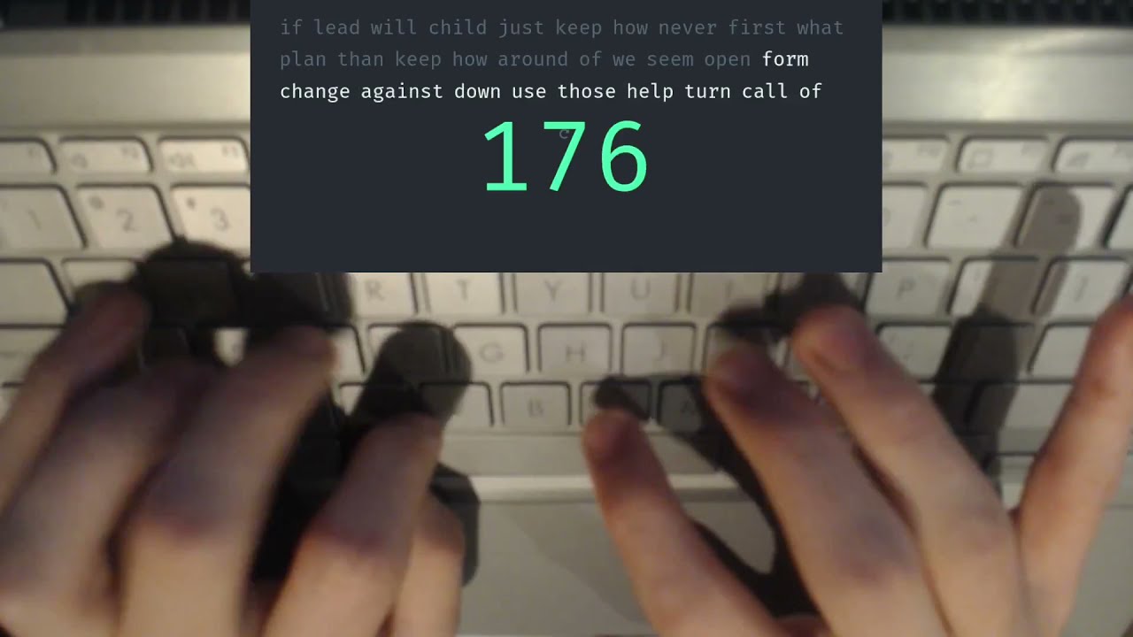 170 WPM on Semimak - YouTube