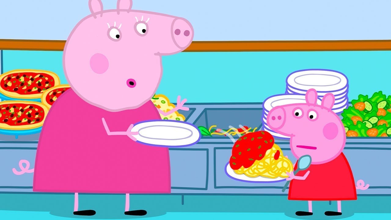 Peppa Pig Eats At The Biggest Buffet Ever 🐷 🍝 Playtime With Peppa - YouTube