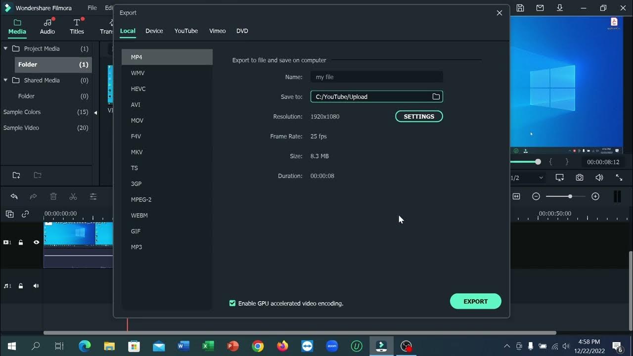 How To Export in Filmora 11 | How to Export Video in Filmora 11 - YouTube