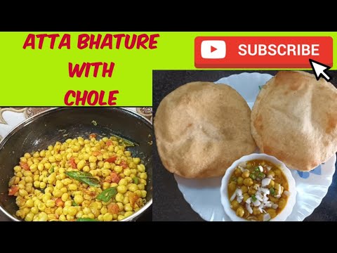 Atta Bhature with Chole.@prati food vlogs7259 - YouTube