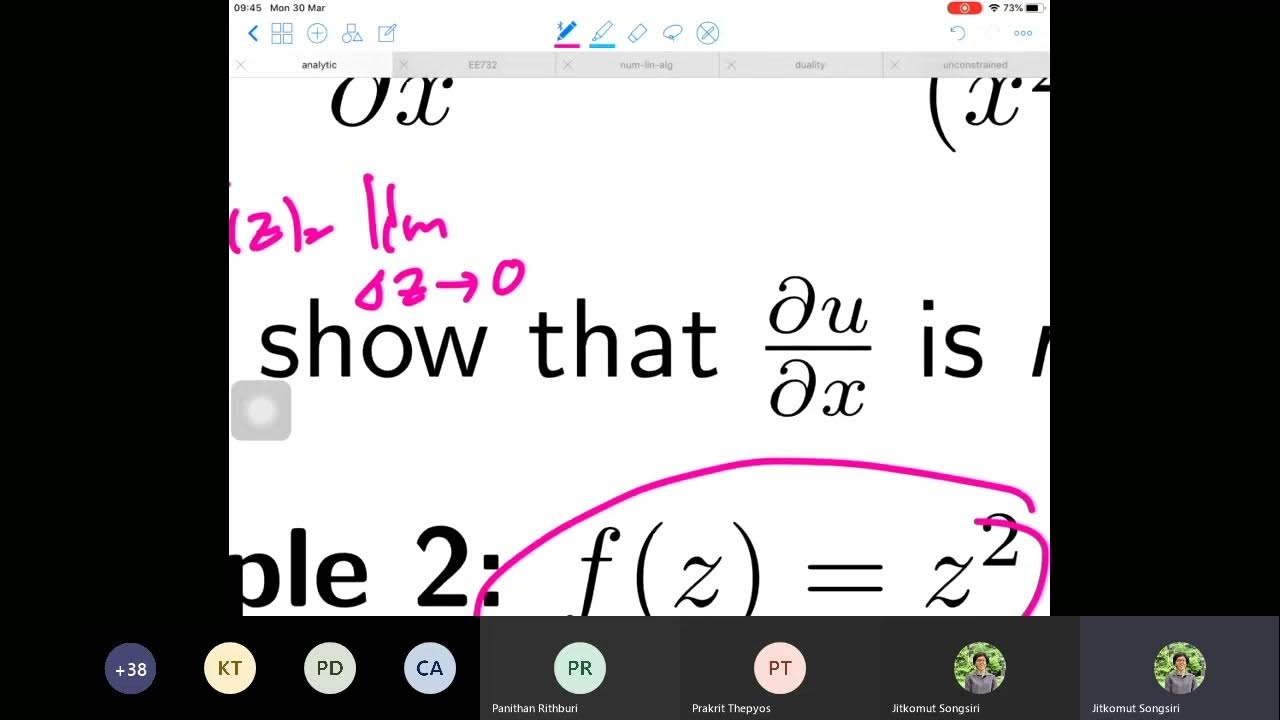 Complex-valued function part 8: sufficient condition for differentiability - YouTube