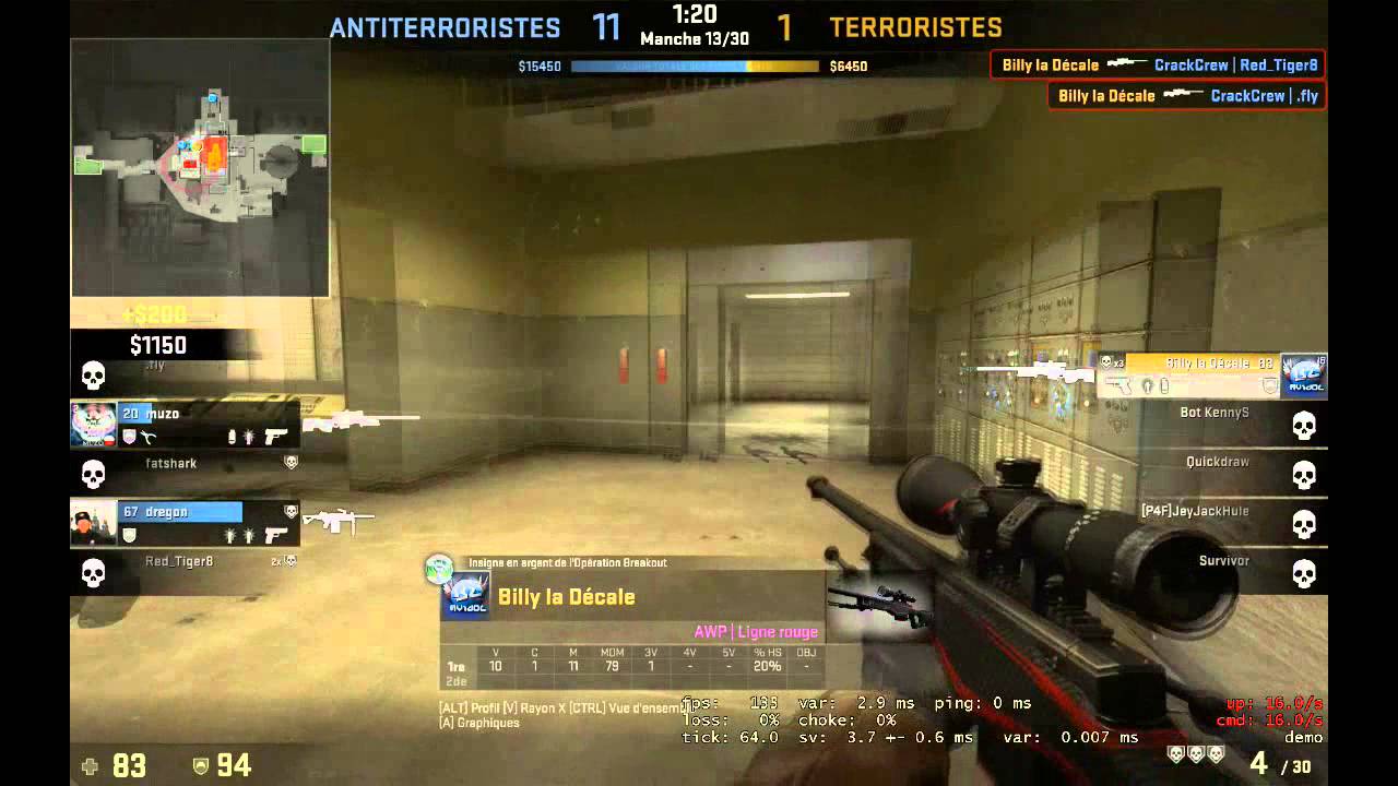 CS:GO | ACE + CLUTCH | AWP + NEGEV (final kill) | Giveaway @ 100 ...