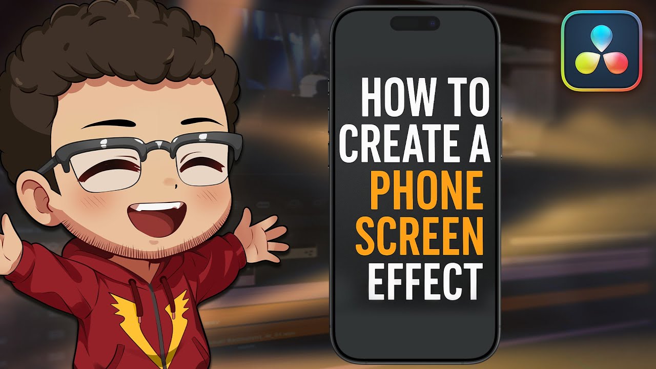 Making a Realistic Phone Screen in DaVinci Resolve Fusion - YouTube