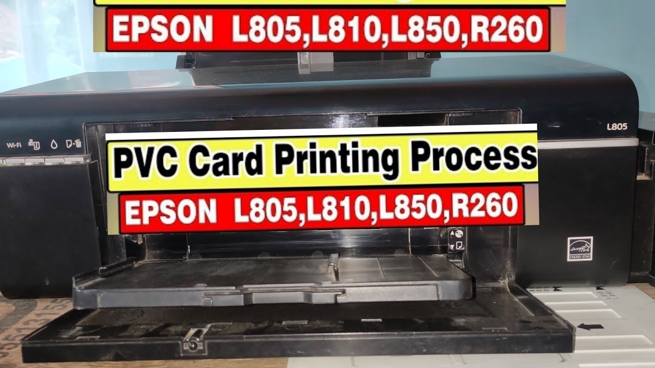 How To Epson Stylus photo Pcv Card With R260 Series Driver Pvc Card ...