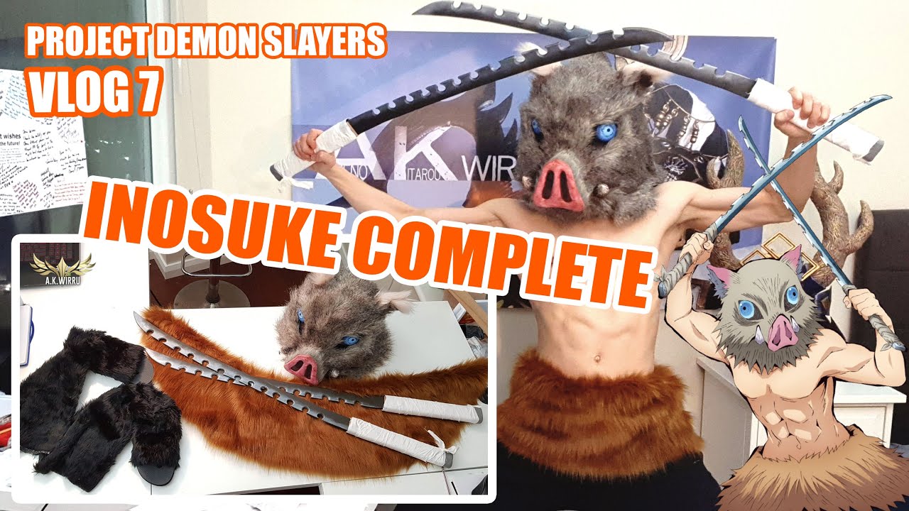 Making Inosuke (PART 2) | Demon Slayer Cosplay Tutorial - YouTube