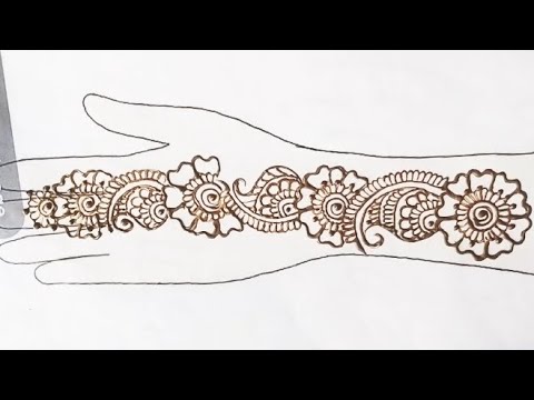 basic Arabic mehndi designs for beginners/easy mehandi designs - YouTube