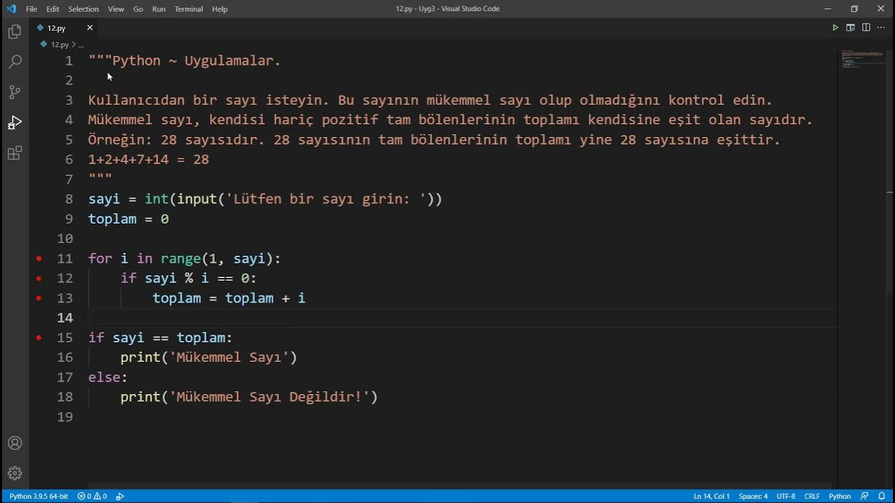 111- Mükemmel Sayılar - (Döngüler Uygulama) - YouTube