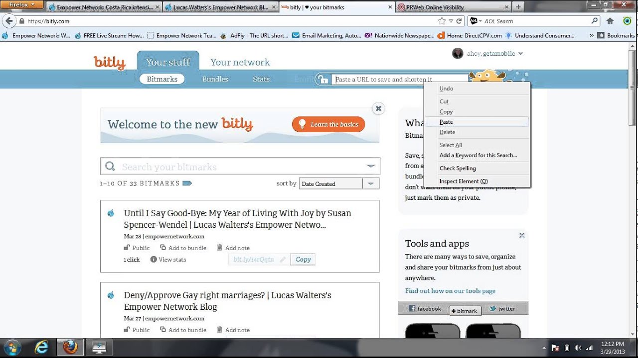 How to setup a url shortener with bit.ly - YouTube