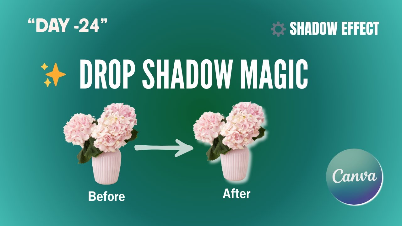 How to Add Drop Shadow Effect in Canva | Shadow Effect on image using ...