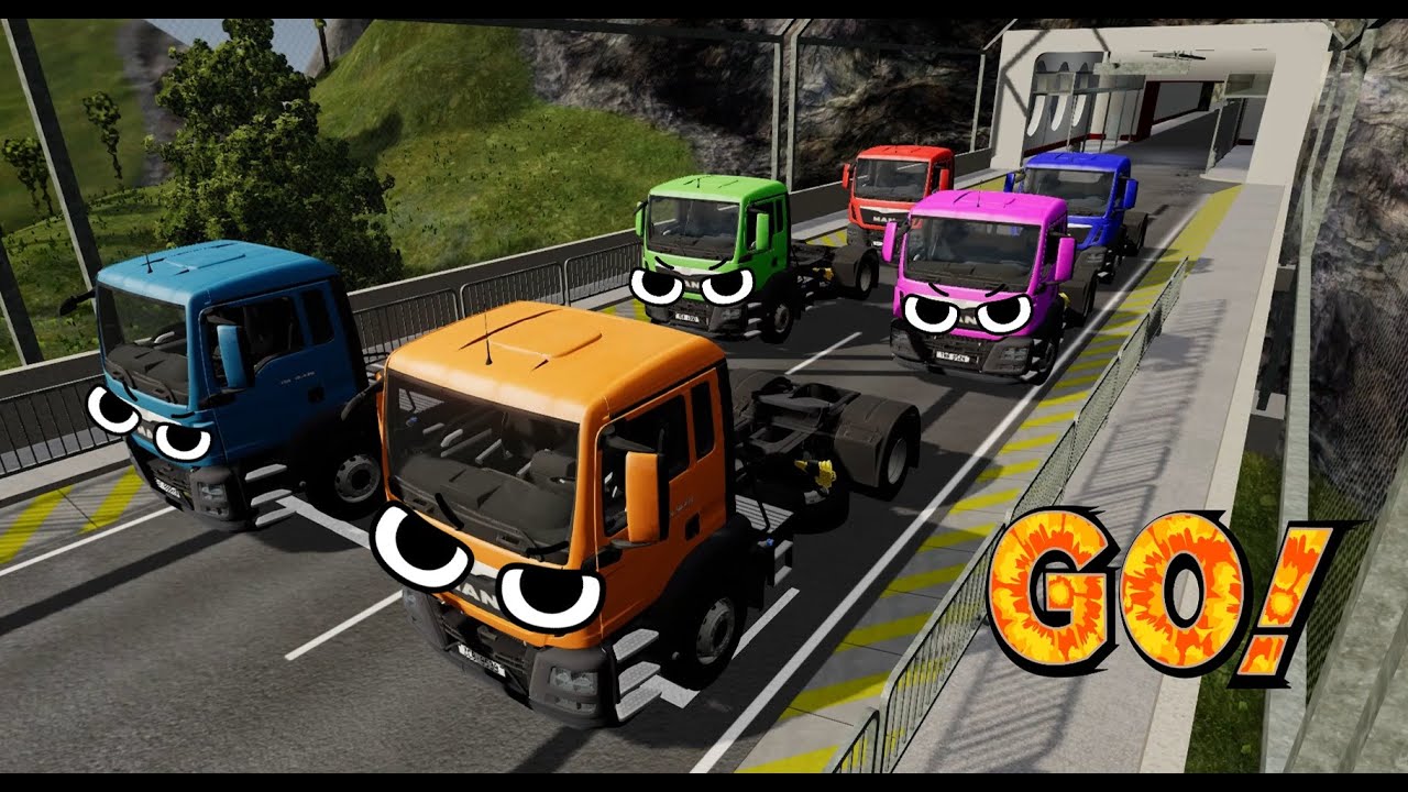 trucks and ramps destruction | Color Turbo #13 - YouTube