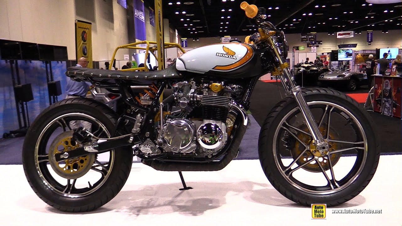 1977 Honda CB550 Customized by Custom Cafe - Walkaround - 2015 AIMExpo ...