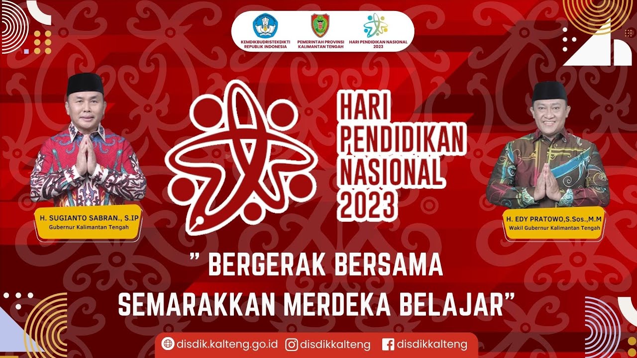 PERINGATAN HARI PENDIDIKAN NASIONAL TAHUN 2023, DISDIK KALTENG - YouTube