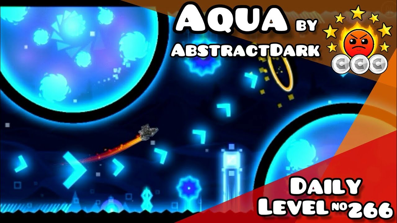Daily Level #266 (Epic Level) | "Aqua" by AbstractDark (All coins ...