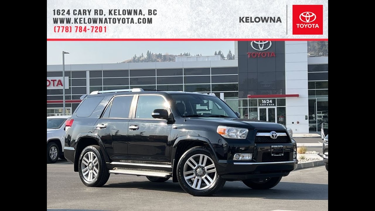 2011 Toyota 4 Runner SR5 with 3rd Row Seats| Kelowna Toyota - YouTube