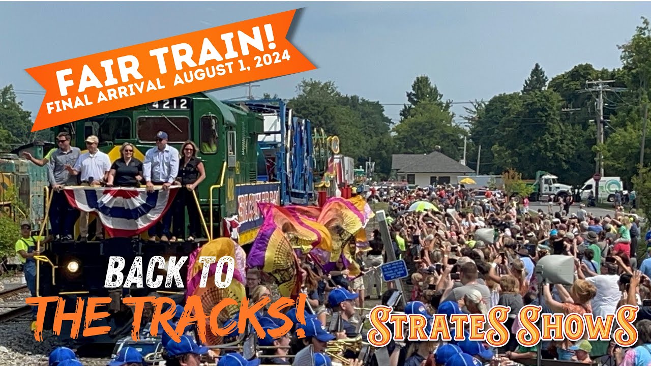 Strates Shows Carnival Fair Train, Final Arrival Into Hamburg, New York ...