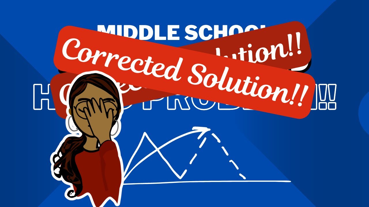 Hard Math Olympiad Problem - CORRECTED SOLUTION!! (Middle School level) - YouTube