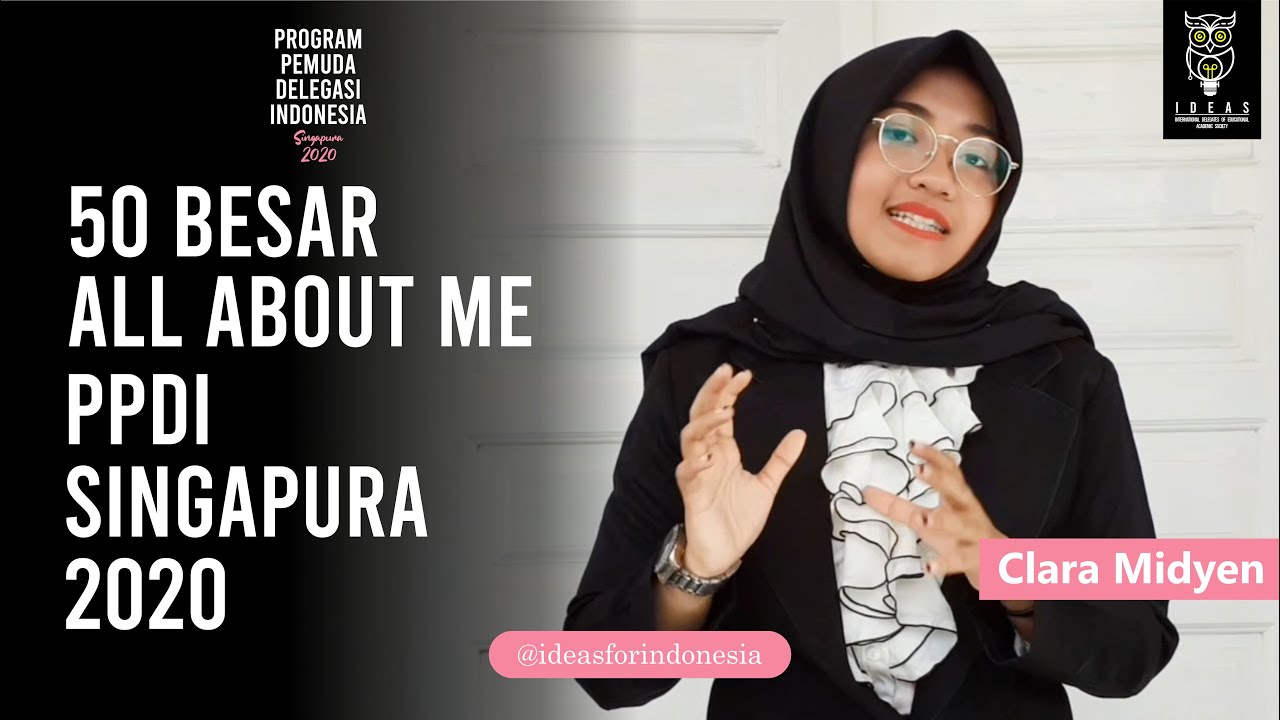 Clara Midyen (50 Besar All About Me PPDI #1 Singapura 2020) - YouTube