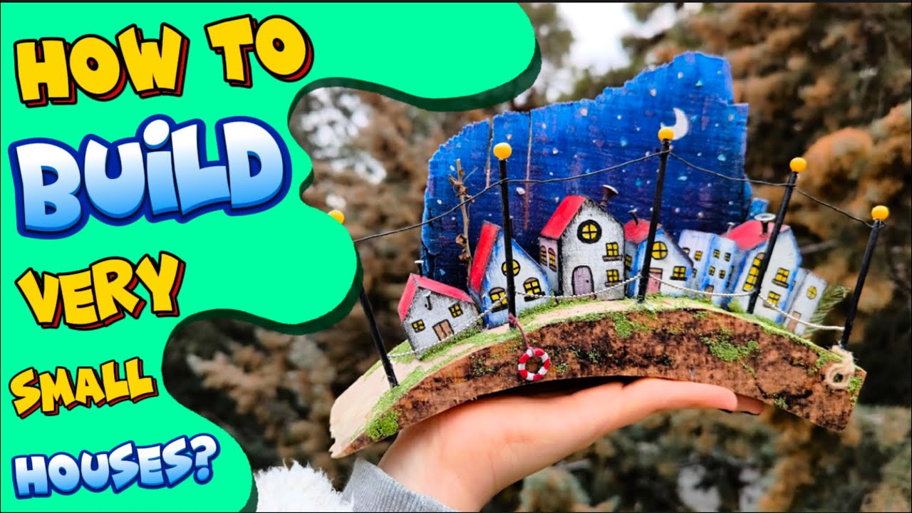 tiny house | I built tiny houses with wood #handmade #miniature # ...