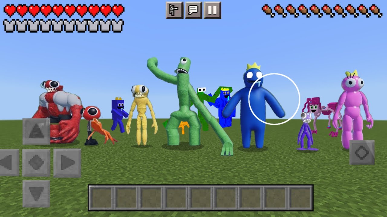 new Rainbow Friends Addon V4 Minecraft Pe - YouTube