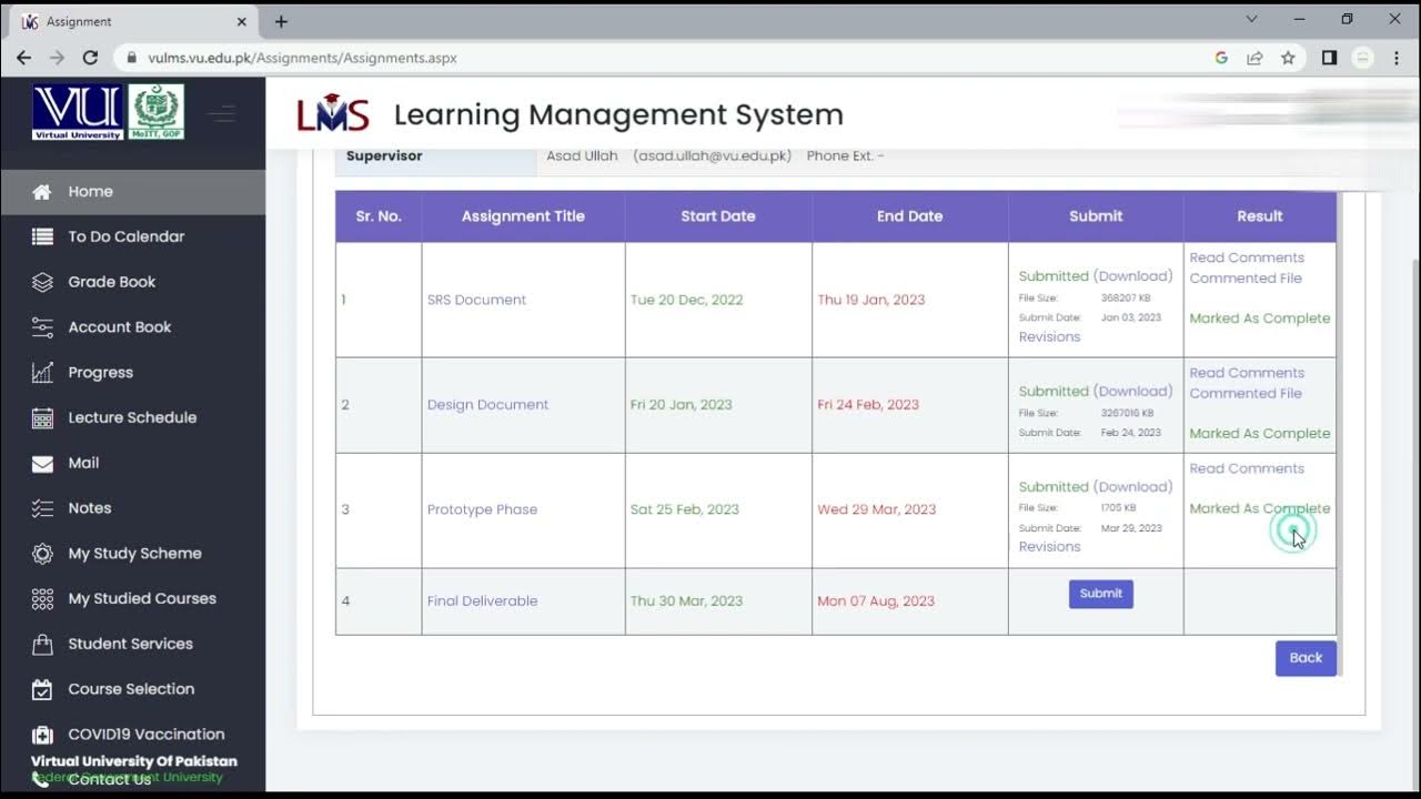 CS619 complete guidance... My personal experience. SRS, DESIGN ...