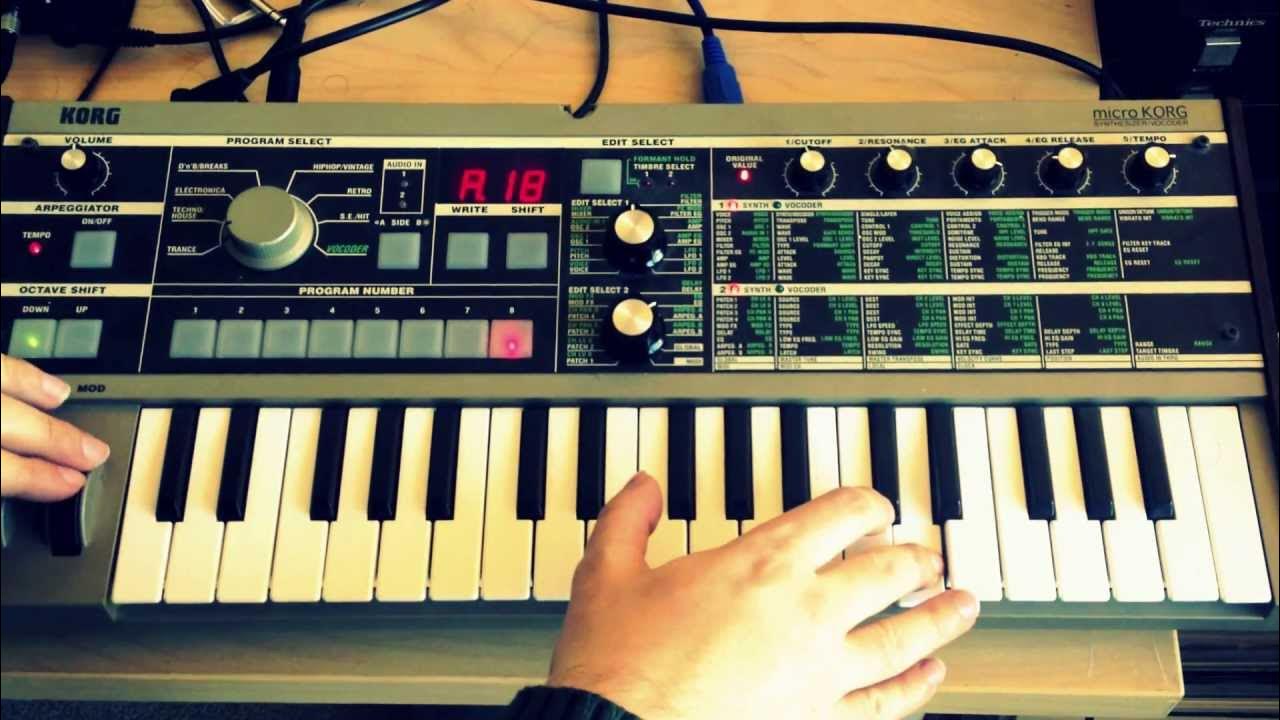 Korg Microkorg Sounds 1 - synth patches and presets - YouTube