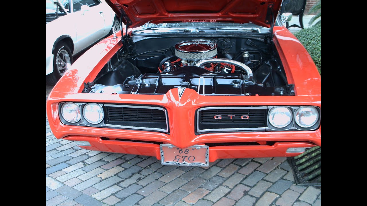 1968 Pontiac GTO Convertible Red WG081614 - YouTube