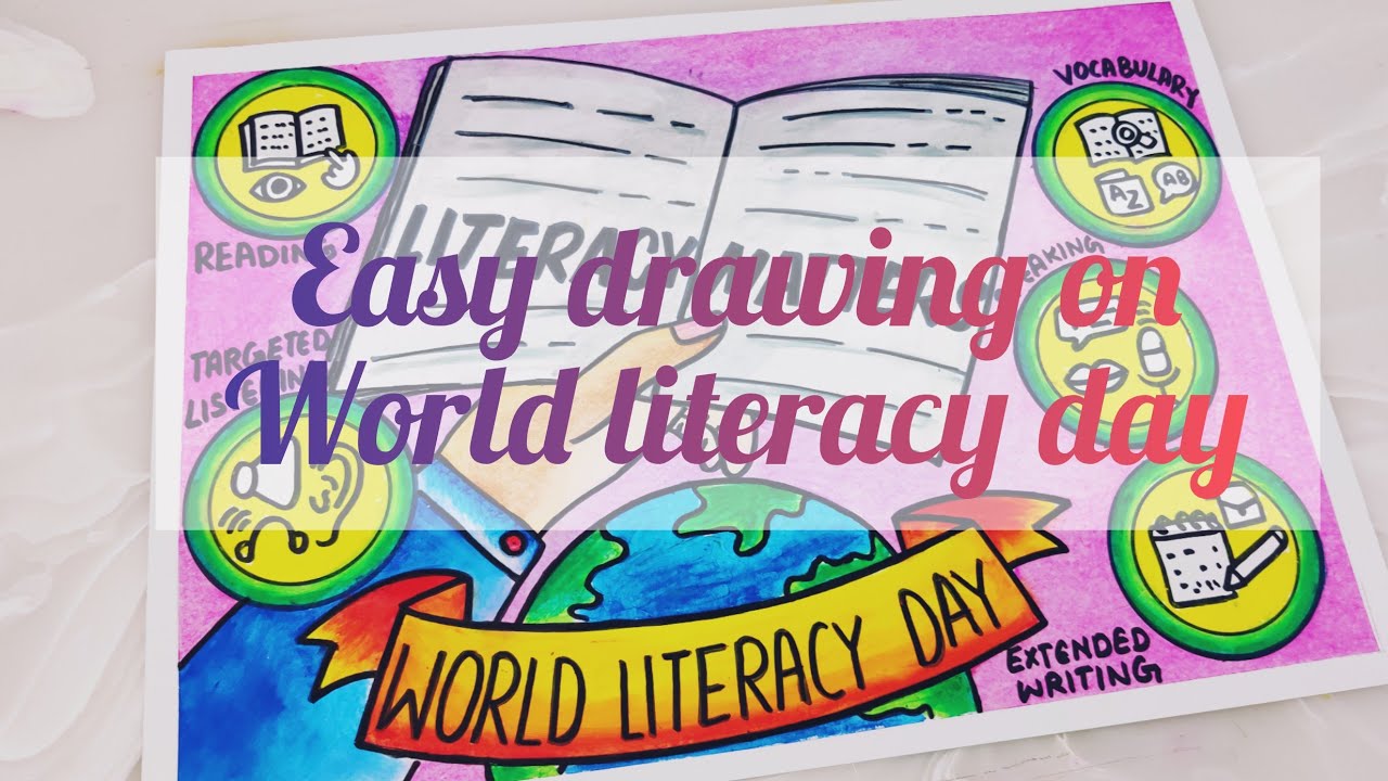 world literacy day drawing/International literacy day drawing ...
