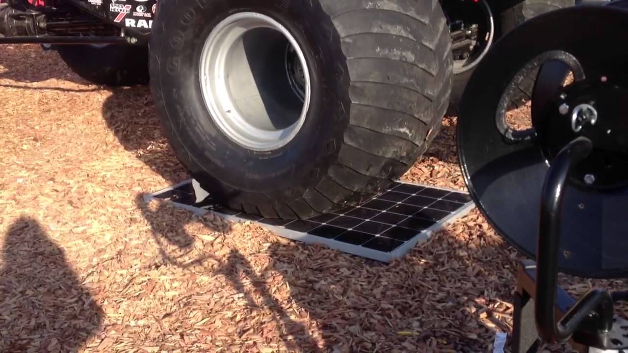 Monster Truck Solar Panel Payload Test - YouTube