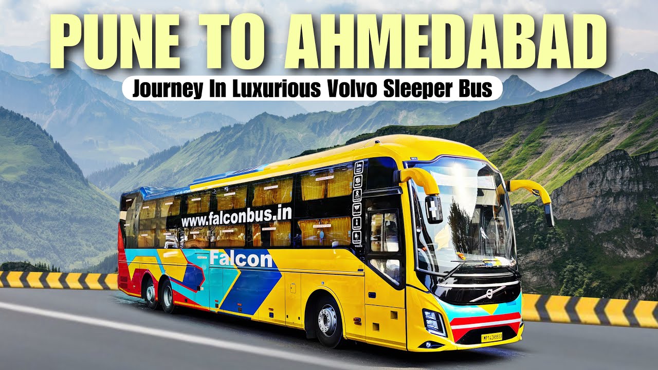 Pune To Ahmedabad Volvo Sleeper Bus journey | पुणे से अहमदाबाद के लिए ...