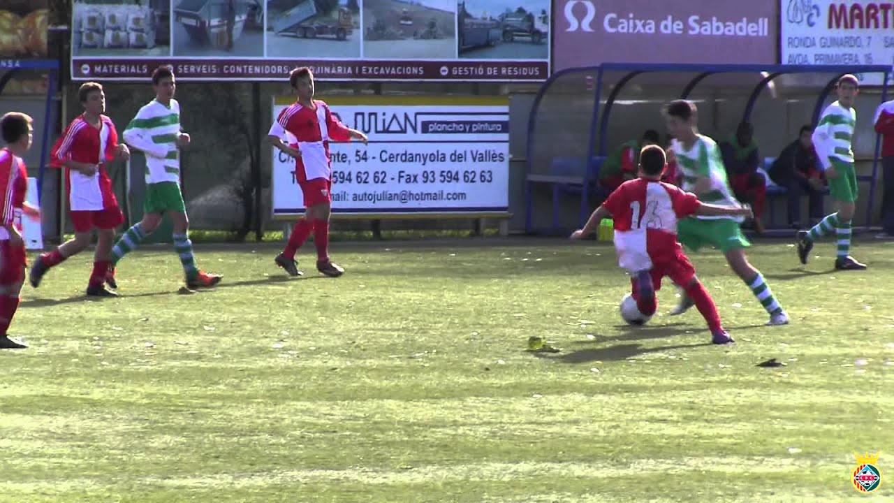 CADET A Cerdanyola FC - CD Sabadell.. a un pas del liderat... t'ho ...